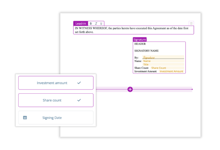 Signature Page Creation | SimplyAgree